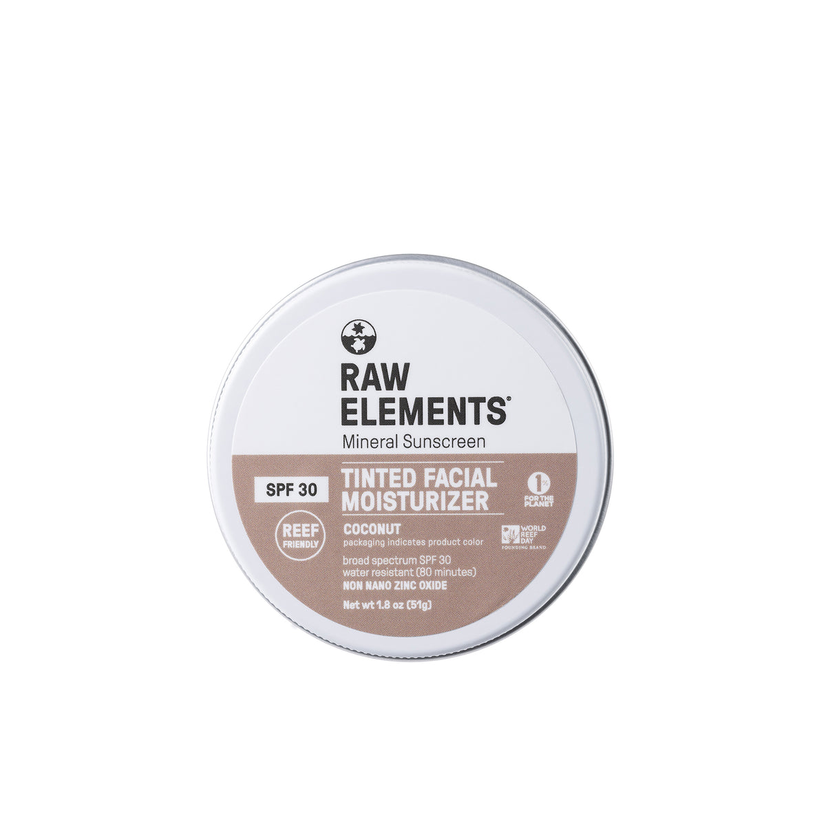 Raw Elements Tinted Face Moisturizer SPF 30 COCONUT – Raw ElementsUSA