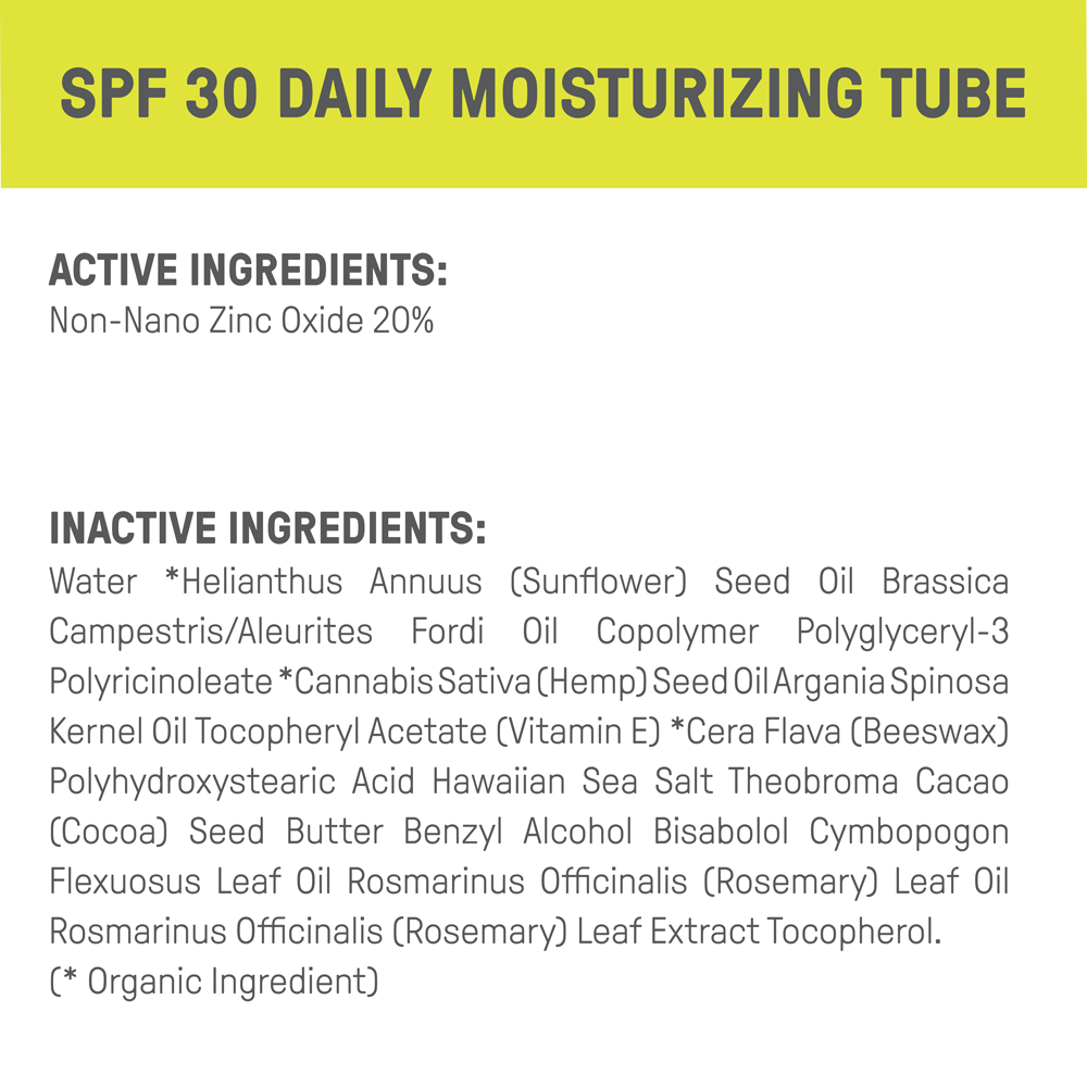 DAILY MOISTURIZER BIO-RESIN TUBE SPF 30 (32 oz Pump Bottle) – Raw ...