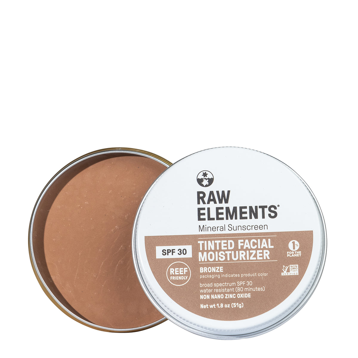 Raw Elements Tinted Face Moisturizer SPF 30 - 3 oz – Raw ElementsUSA