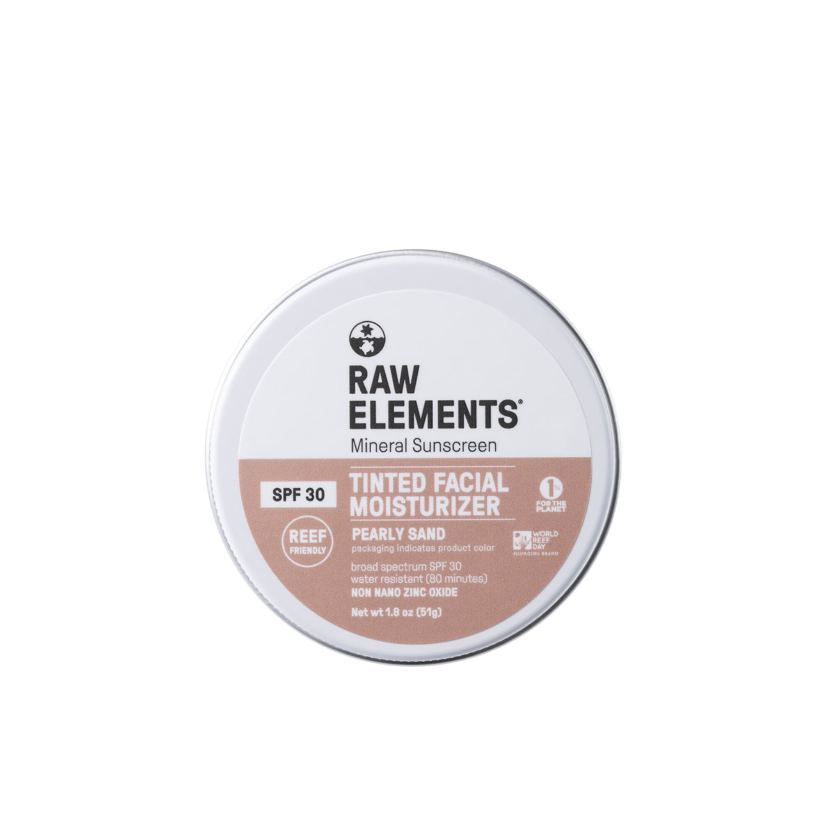 Raw Elements Tinted Face Moisturizer SPF 30 PEARLY SAND – Raw ElementsUSA