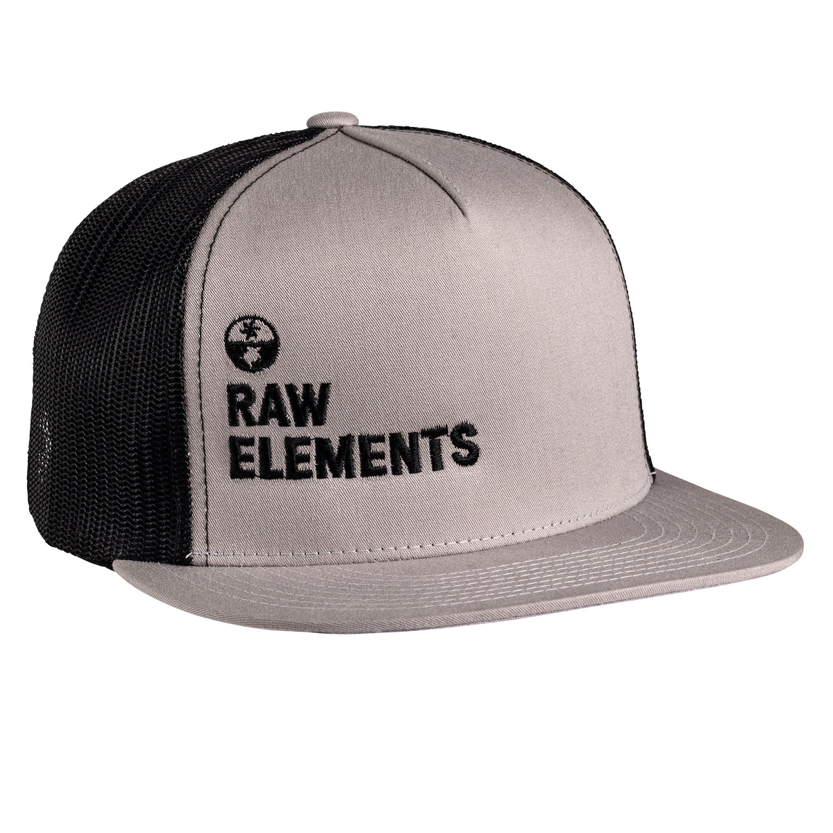 Raw Elements SnapBack Grey Trucker Hat – Raw ElementsUSA